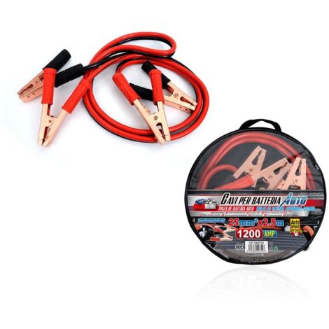 Kit Cavi Per Avviamento Batteria 1200 Ampere Per Soccorso Emergenza ...