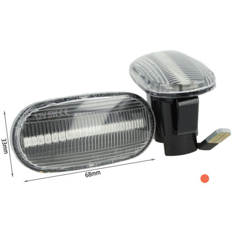 Kit Freccia Laterale a Led Side Marker Dinamica Lente Trasparente Per ...
