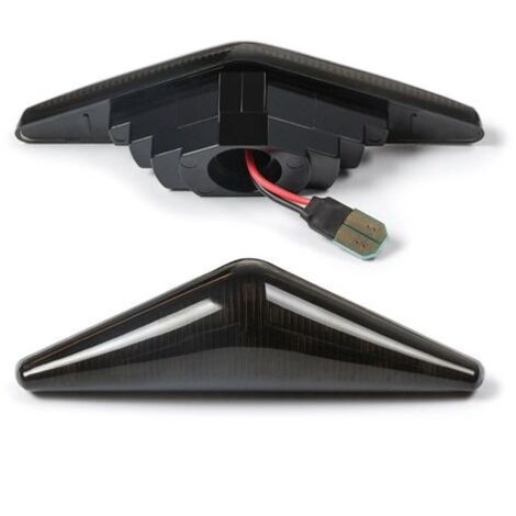 Kit Freccia Laterale a Led Side Marker Lente Nero Fume Luce Arancione ...