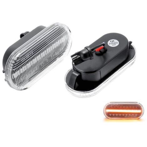 Kit Freccia Laterale a Led Side Marker Lente Trasparente Luce Arancione ...