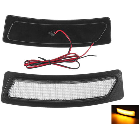 Kit Freccia Laterale a Led Side Marker Lente Trasparente Luce Arancione ...
