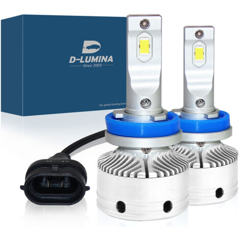 Kit Full Led H8 H11 12V 50W 8000 Lumen Canbus All In One IP65 Dissipazione a Ventola