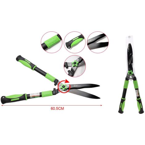 Cesoia per Siepi 61cm Tagliasiepi Manuale Leggera e Potente Forbice da Potatura Giardino