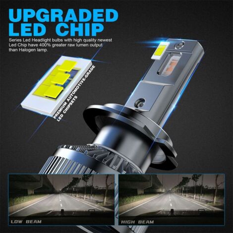 Kit Full Led Ultra Mini H7 130W 12V 24V 6000K 13000 Lumen IP67 100% Canbus Piu Luminoso