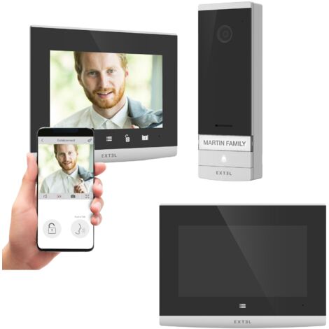 Visiophone filaire avec touches tactiles et connexion Wifi - Extel ...