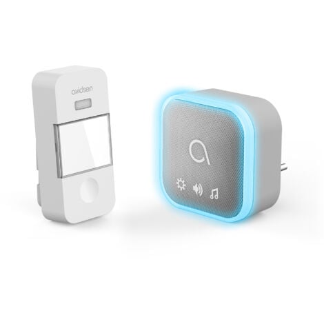 Carillon Kinétic sans fil, flash lumineux Sona-T Plug In - Avidsen - 102518