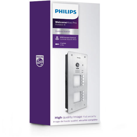 Platine de rue 8 boutons pour habitat collectif gamme WelcomeHive Pro ...