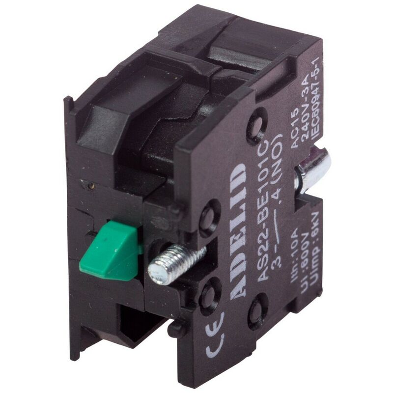 Kontaktblock Hilfsschalter Hilfskontakt Öffner offen NO 600V 10A