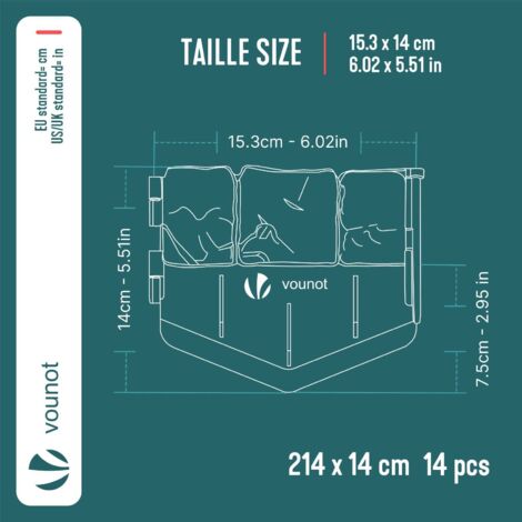 VOUNOT® Bordure de jardin imitation pierre 2.14m noir - Hauteur 14cm ...