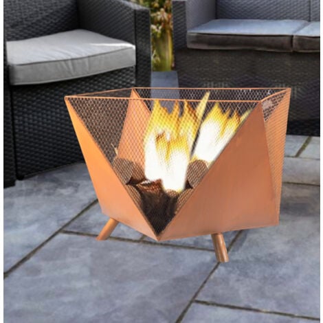 Lotus Large fire pit - Vintage Bronze