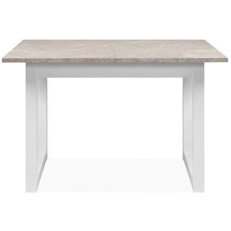 Table extensible Houston 80B - 120-160 x 75 x 80 cm - Plateau effet ...