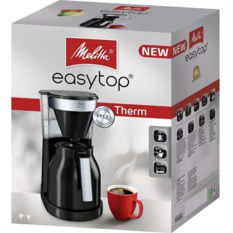MELITTA Easy Top Therm II 1023-08 - Cafetiere filtre 1L - 1050 W - Noir