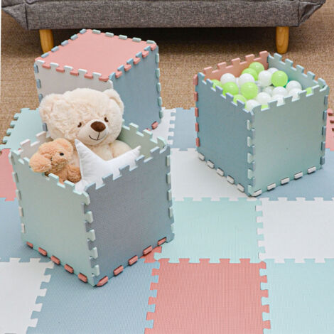 9 Pieces Baby Play Mat - 30x30 cm Floor Play Baby Mats - Puzzle Mat ...