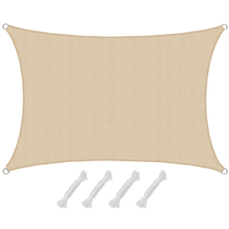 1x2 Water Permeable Sun Shade Sail - Patio Sail Privacy Screen - Garden ...