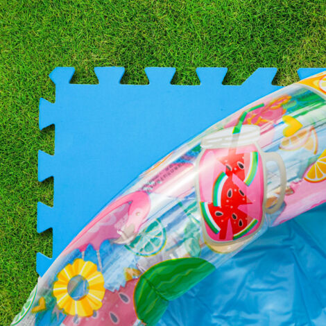 1.9m² Swimming Pool Floor Protector Pads - 8 Large Foam Mats - 50x50 ...