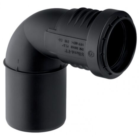 Curva reducida 87,5° Silent-PP negro - Geberit