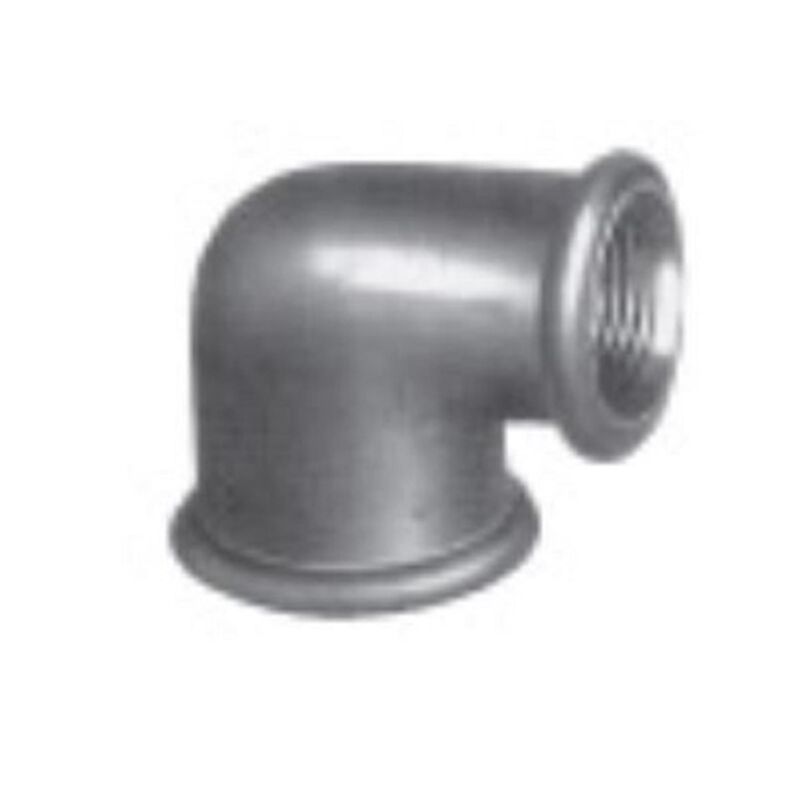 Coude 90° fonte galva FF - Diamètre : 2''