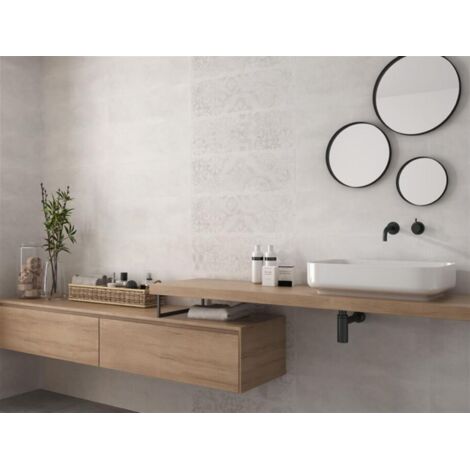 Carrelage d'intérieur - Faïence effet béton - Série TENERE - Dimensions ...