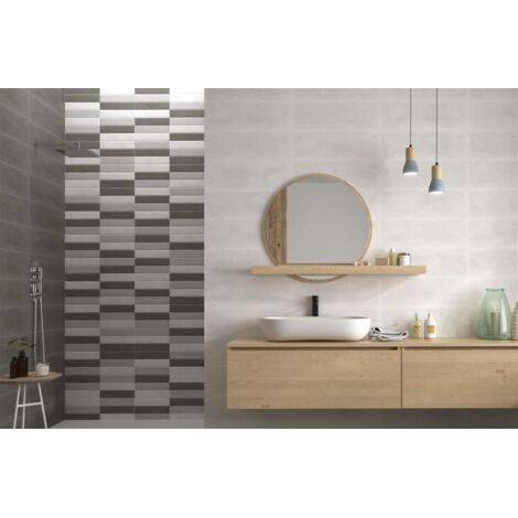 Carrelage d'intérieur - Faïence effet béton - Série TENERE - Dimensions ...