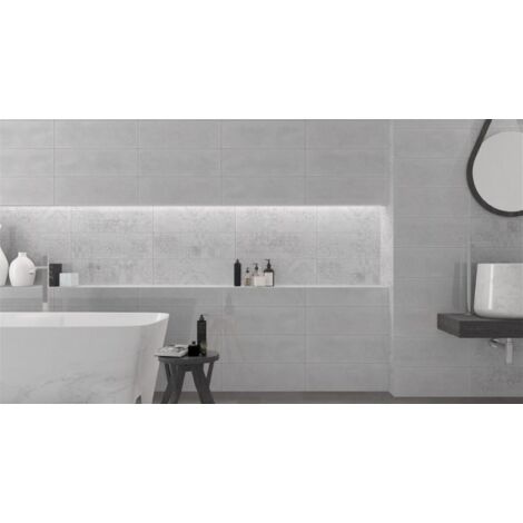 Carrelage d'intérieur - Faïence effet béton - Série TENERE - Dimensions ...