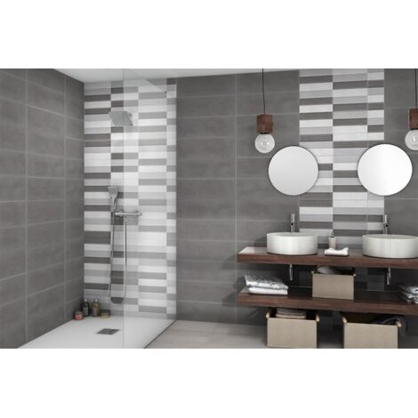 Carrelage d'intérieur - Faïence effet béton - Série TENERE - Dimensions ...