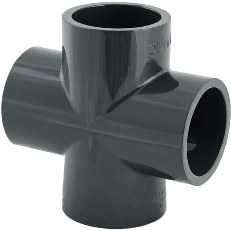 Croix en PVC à 90° - Diamètre: 63 mm