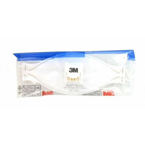 Aura maschera 3M 9312 FFP1 polvere pieghevole con valvola