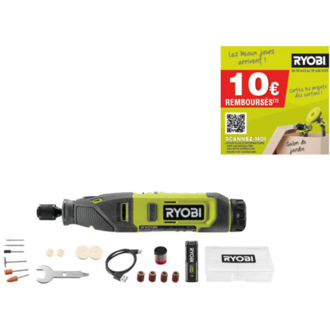 Mini-utensile multifunzione RYOBI RRT4-120GA15 - 4V - 1 batteria 2.0Ah ...