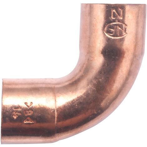 Curva 90° Gran Radio Doble Hembra Igual QUICK PLOMBERIE - Ø14