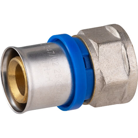 Racor hembra fijo para prensar tubo multicapa QUICK PLOMBERIE Ø25 H3/4