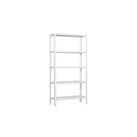 Étagère en métal blanc 5 étagères charge 150 kgs dim.1800x800x400mm sans vis