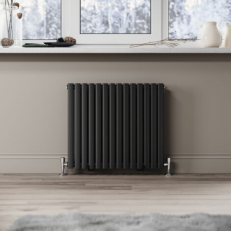 ELEGANT 600 x 686mm Modern Radiator Round Panel Vertical Design ...