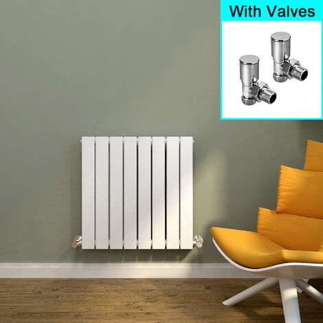 ELEGANT 600 x 600 mm White Horizontal Column Radiator Double Panel ...