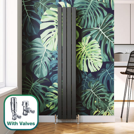 ELEGANT 1800 x 300 mm Designer Anthracite Vertical Column Rads Modern ...