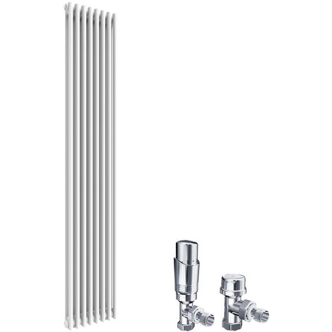 ELEGANT 1800 x 380mm Double Bar Traditional Vertical Column Radiator ...
