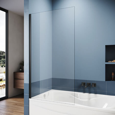 ELEGANT Bath Screen 800x1400mm Rectangalur Bath Shower Screen 6mm ...