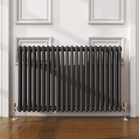 ELEGANT 600 x 1010mm Anthracite Traditional Radiator Horizontal Cast ...