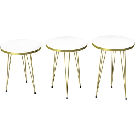 Set 'Ry' di 3 Tavolini Bassi da Salotto Tavolini in Altezze Diverse ...
