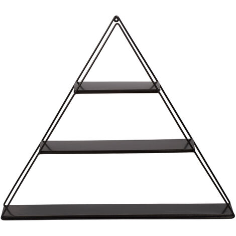 Scaffale Pensile a Forma di Piramide Consolle Triangolare a Muro con 3 ...