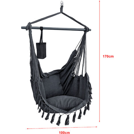 Sedia Amaca con 2 Cuscini e Portabottiglia da esterni disponibili vari ...