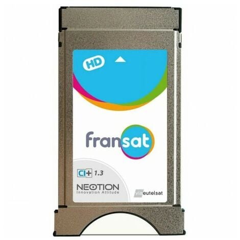 Module Fransat TV satellite Neotion CI+ 1.3 HD + carte Fransat PC7 HD valable 4 ans