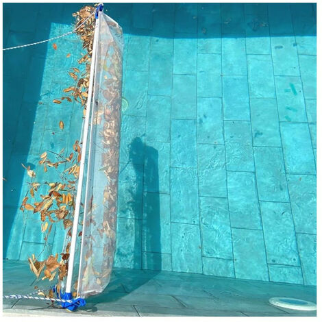 Épuisette de piscine extra large en fibre de verre et inox – Filet 2m ...