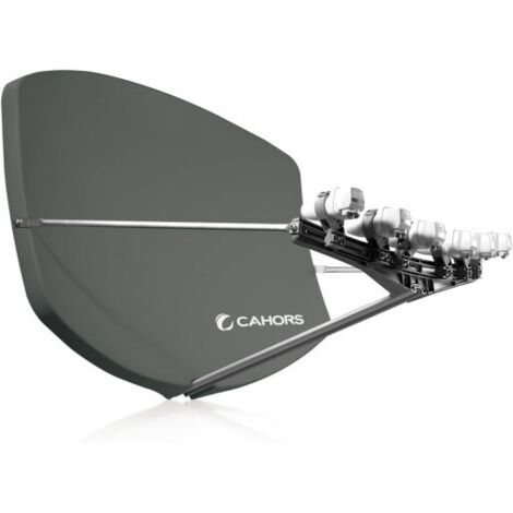 Antenne Big Bisat Gris SMC 4 MS multisatellite 4 supports LNB Cahors ...