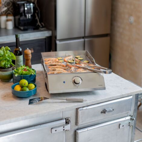 Plancha électrique 2800w plaque inox - Livoo - DOC292