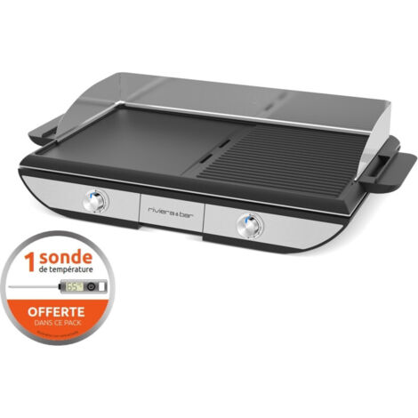 Plancha électrique 2300w 53.5x33cm noir - Riviera & Bar - QPL675