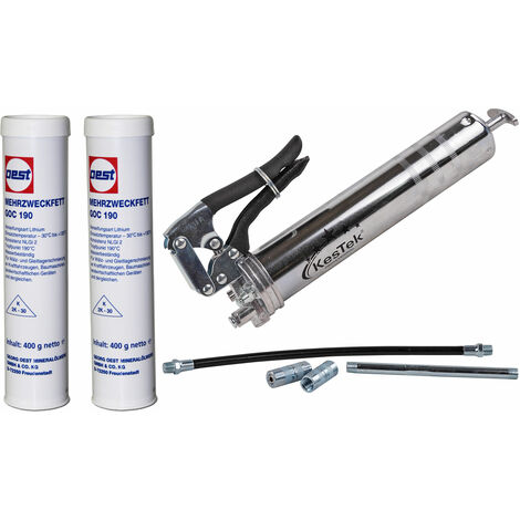 Mehrzweck Einhand Fettpresse EFP400 Set mit 2x Schmierfett IXELON ...