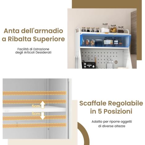 COSTWAY Mobile Dispensa per Cucina, Mobile da Forno Autonomo con ...