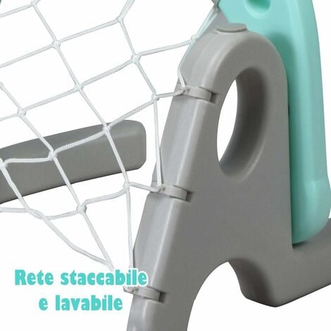 COSTWAY Canestro da Basket, Centro Attività 3 in 1 per Bambini ...