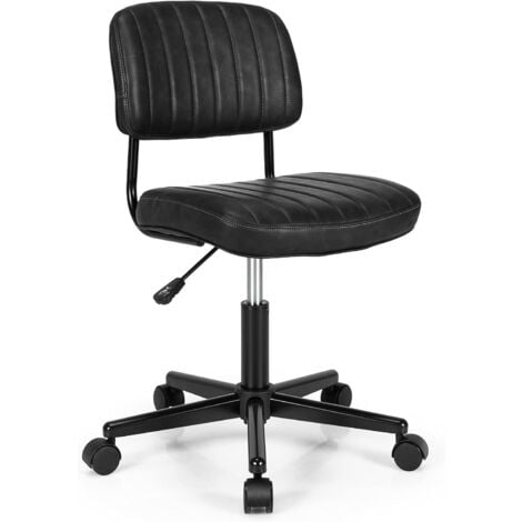 COSTWAY Sedia da Ufficio, Poltrona da Ufficio Girevole con Schienale, Sedia da Scrivania ...