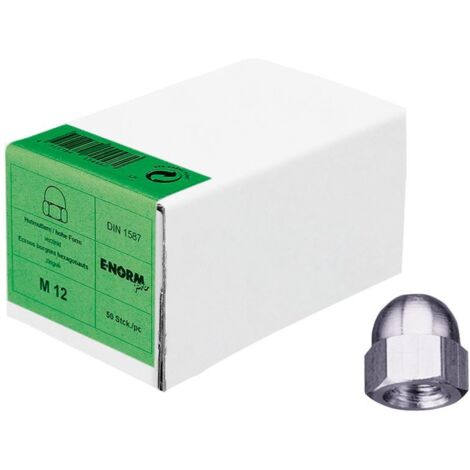 Reidl DIN 1587 Sechskant-Hutmutter, hohe Form M16, A2 blank